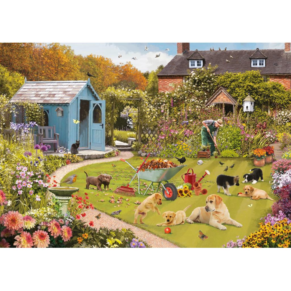 Garden Fun - 500XL Piece Jigsaw Puzzle | Animal Gift Club